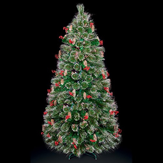 Premier Decorations LED Snow Tipped Bottle Brush Christmas Tree - 4ft ... Premier Decorations LED Snow Tipped Bottle Brush Christmas Tree - 4ft ...