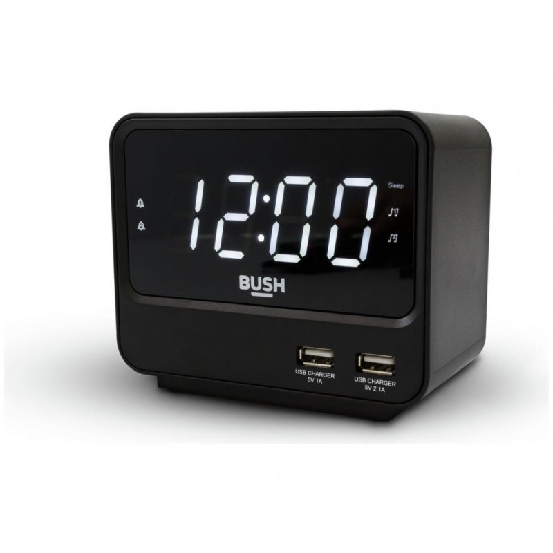 Bush FM USB Clock Radio - Black - Alarm Clocks & Radios - Home Audio - Audio & Video | GMV Trade