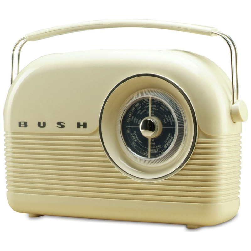 Bush Retro DAB Radio - Cream (Battery Operated Only) - DAB Digital ...