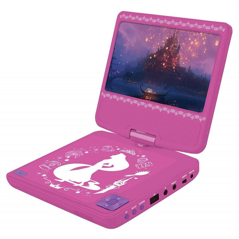 Lexibook Disney Princess Portable DVD Player - Pink - Portable DVD ...