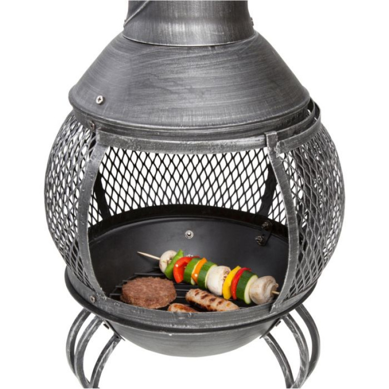 Mini Steel with Cast Iron Finish Chiminea - Fireplaces & Chimineas ...