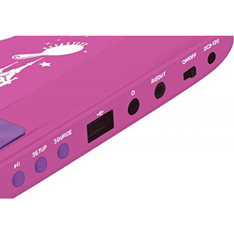 Lexibook Disney Princess Portable DVD Player - Pink - Portable DVD ...