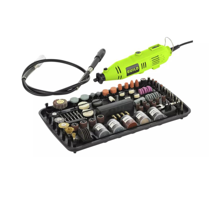 Guild Rotary Tool & 218 Piece Mini Tool Kit (no spanner) - Garden ...