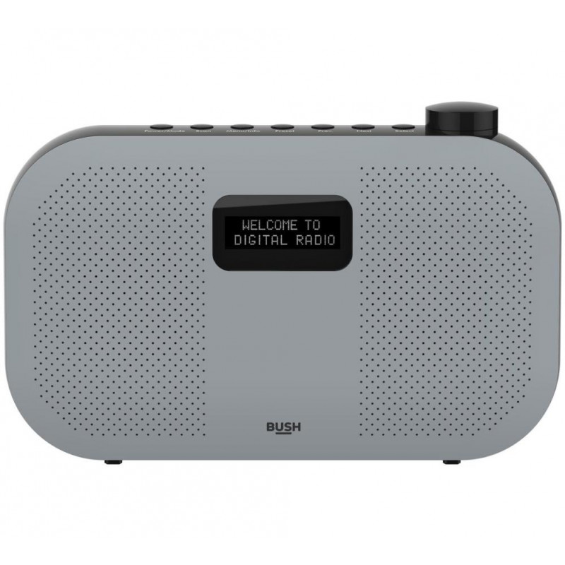 Bush Portable Stereo DAB Radio - Grey - DAB Digital Radios - Home Audio - Audio & Video | GMV Trade