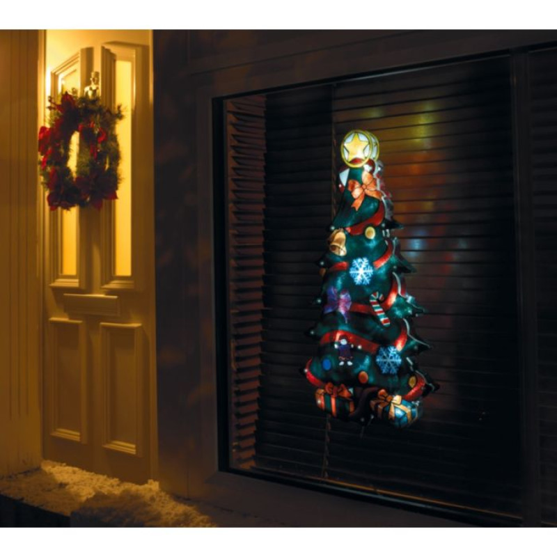 Battery Operated Window Christmas Tree - Christmas Lights - Christmas ...