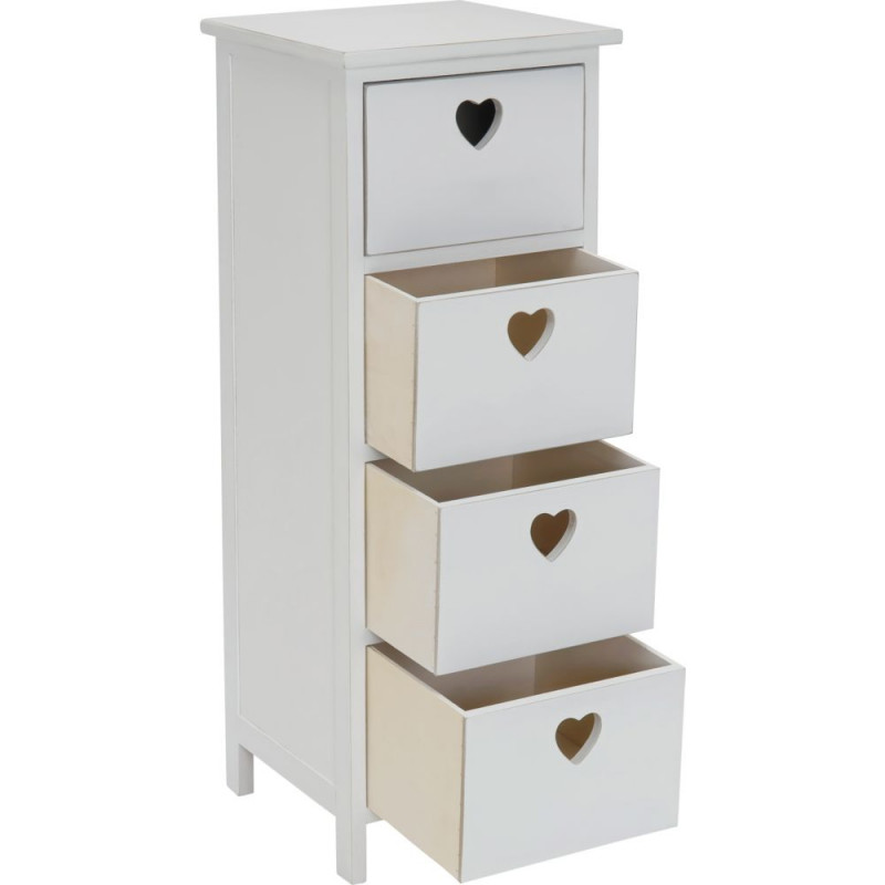 4 Drawer Storage Unit - White - Storage Units - Furniture | GMV Trade