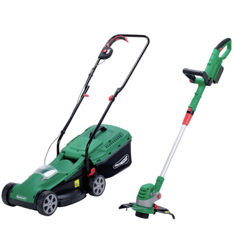 Qualcast Cordless 24V Lawnmower and 24V Grass Trimmer - Lawnmowers ...