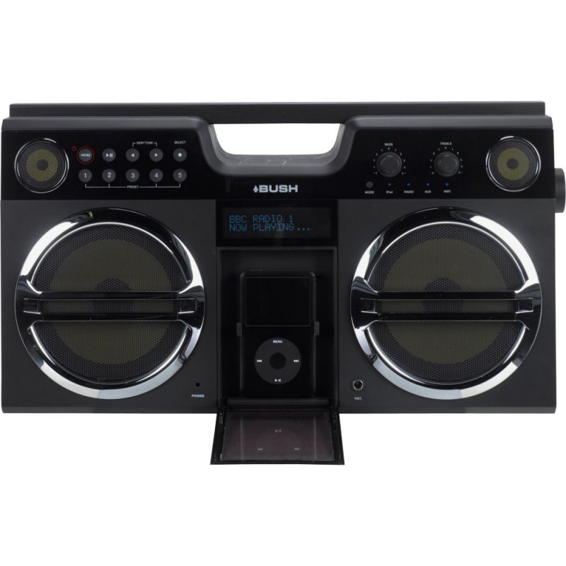 Bush Boombox with Docking Station - Black - MP3 Players & Docking ...