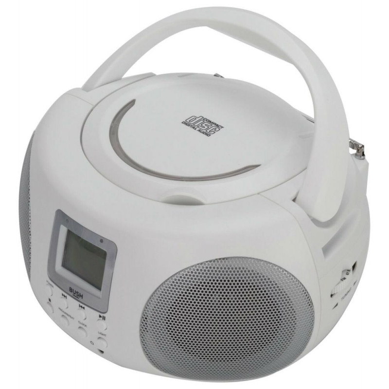 Bush Party Light Up FM Boombox CD Player - White - CD Players ...