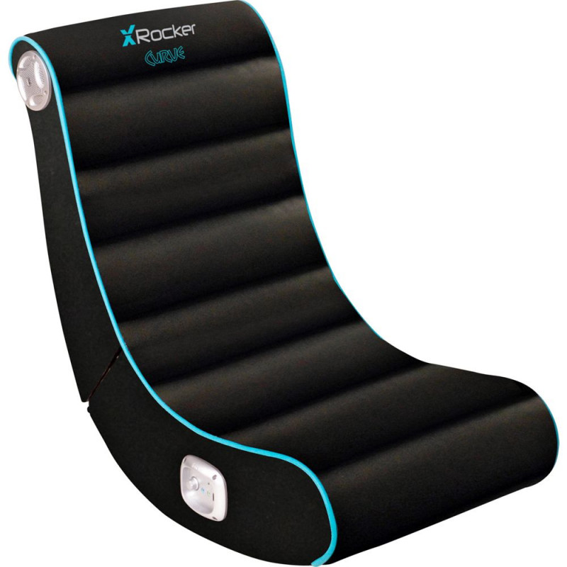 X-Rocker Curve Gaming Chair - Black & Blue - Action Figures & Toys ...