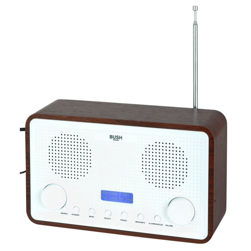 Bush Walnut Wooden DAB Radio - DAB Digital Radios - Home Audio - Audio ...
