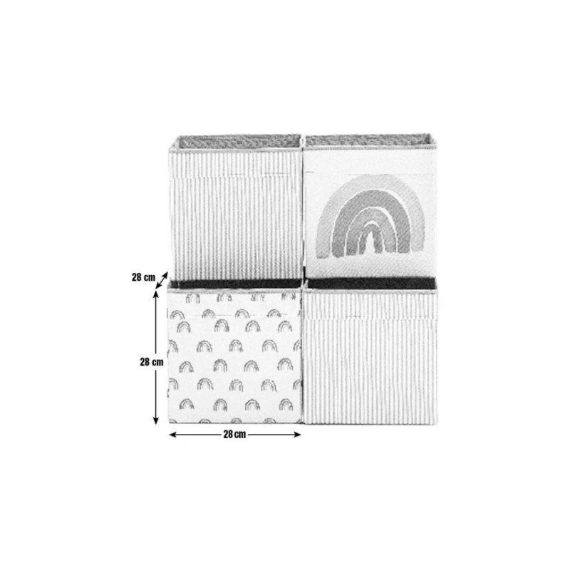 Habitat Rainbow Canvas Boxes - Storage Units - Furniture | GMV Trade