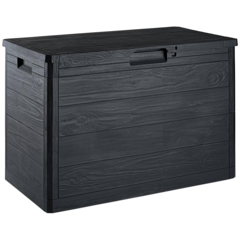 Toomax 160L Wood Effect Garden Storage Box - Garden Furniture ...