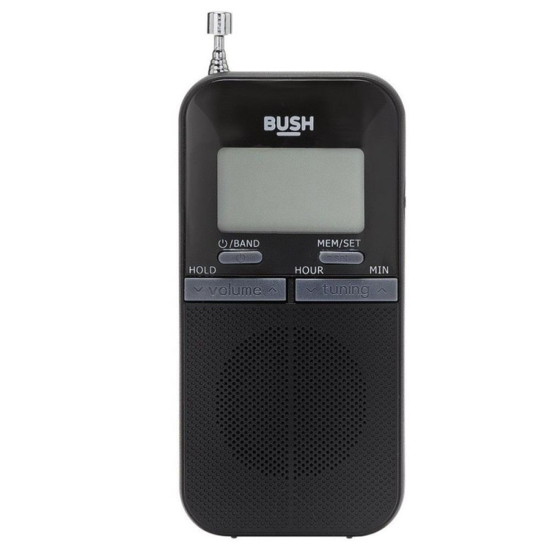 Bush PR-50 Personal FM Radio - Black - Alarm Clocks & Radios - Home Audio - Audio & Video | GMV ...