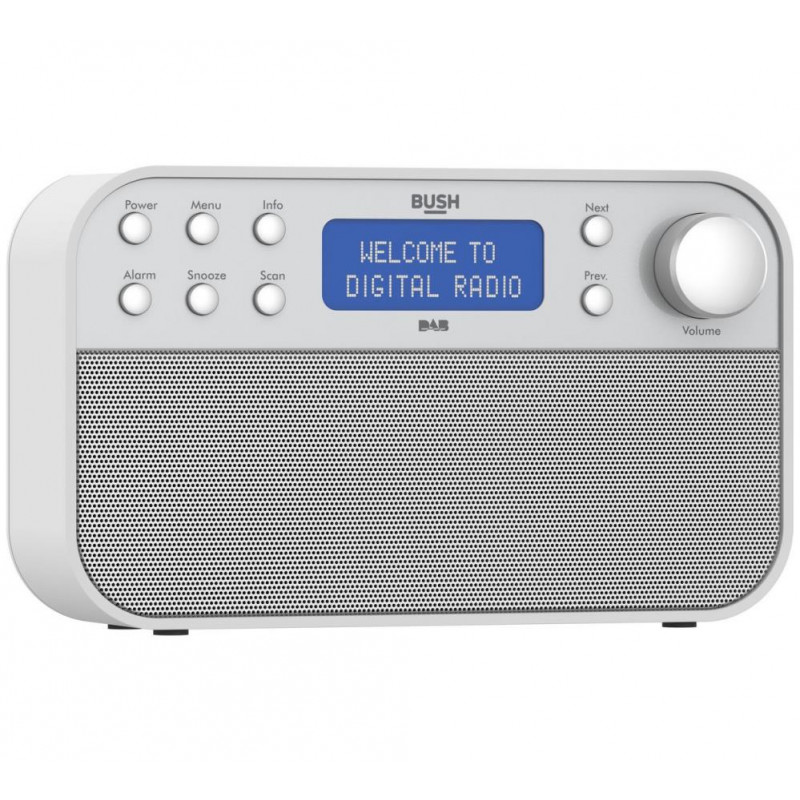 Bush DAB Radio - White/Silver - DAB Digital Radios - Home Audio - Audio ...