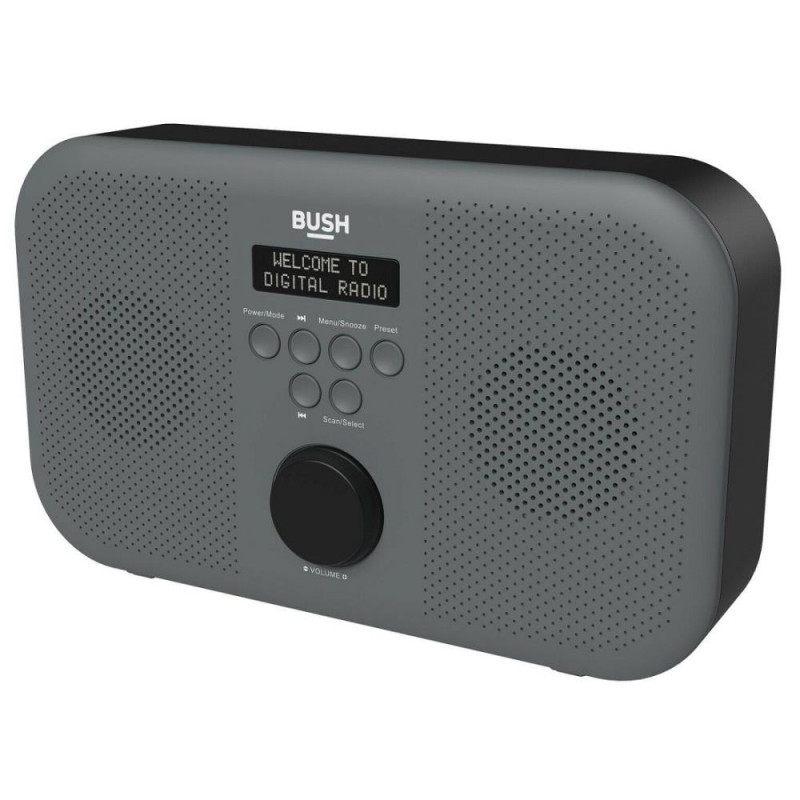 Bush Portable Stereo DAB Radio - Grey (Mains Operated Only) - DAB Digital Radios - Home Audio ...