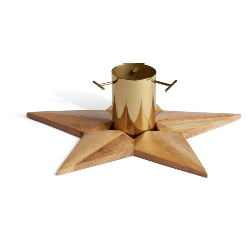 Habitat 52cm Wood Christmas Tree Stand - Brown - Christmas Tree ...