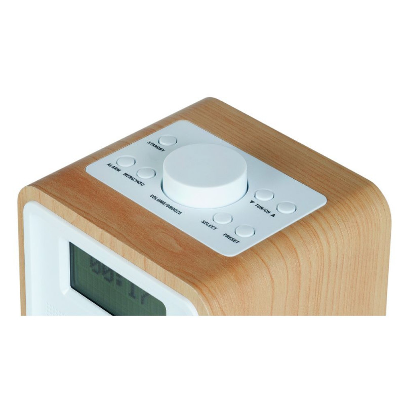 Bush Wooden DAB Clock Radio - Alarm Clocks & Radios - Home Audio ...