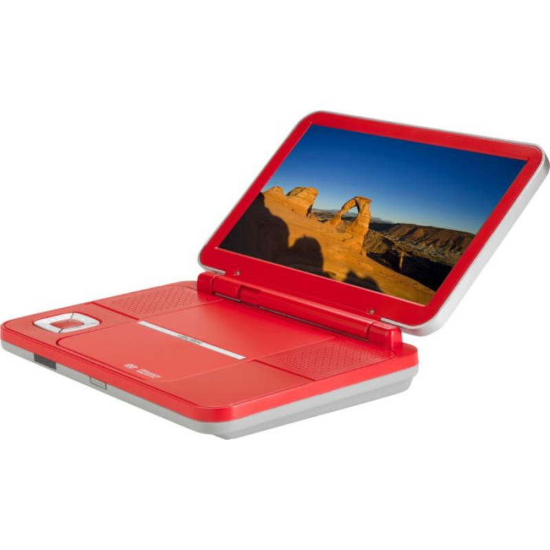 Bush 10 Inch Red Portable Widescreen DVD Player - Portable DVD Players ...