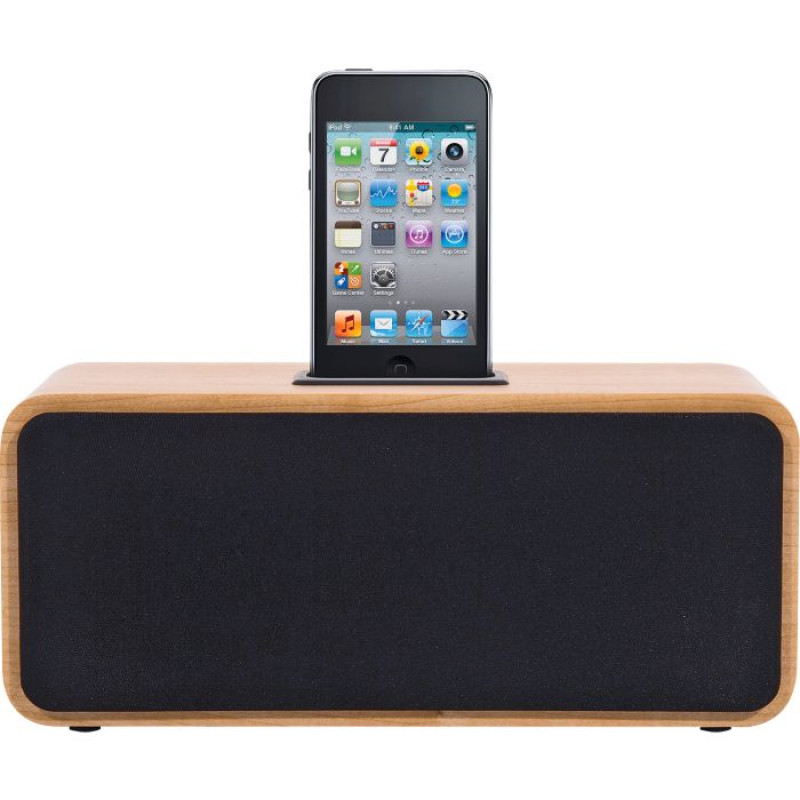 Acoustic Solutions Wooden Speaker Dock - Brown - MP3 Players & Docking ...