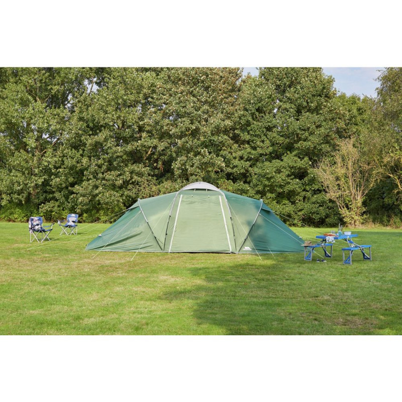 Trespass 8 Man 2 Room Tent Hydrostatic Head 2000mm - Tents - Travel ...