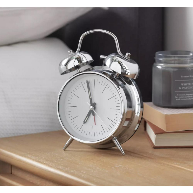 Constant Twin Bell Alarm Clock - Silver - Other Furniture - Furniture ...