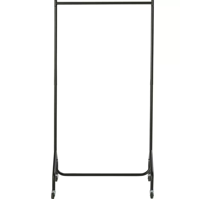 Home Heavy Duty Single Clothes Rail - Black - Storage Units - Furniture ...