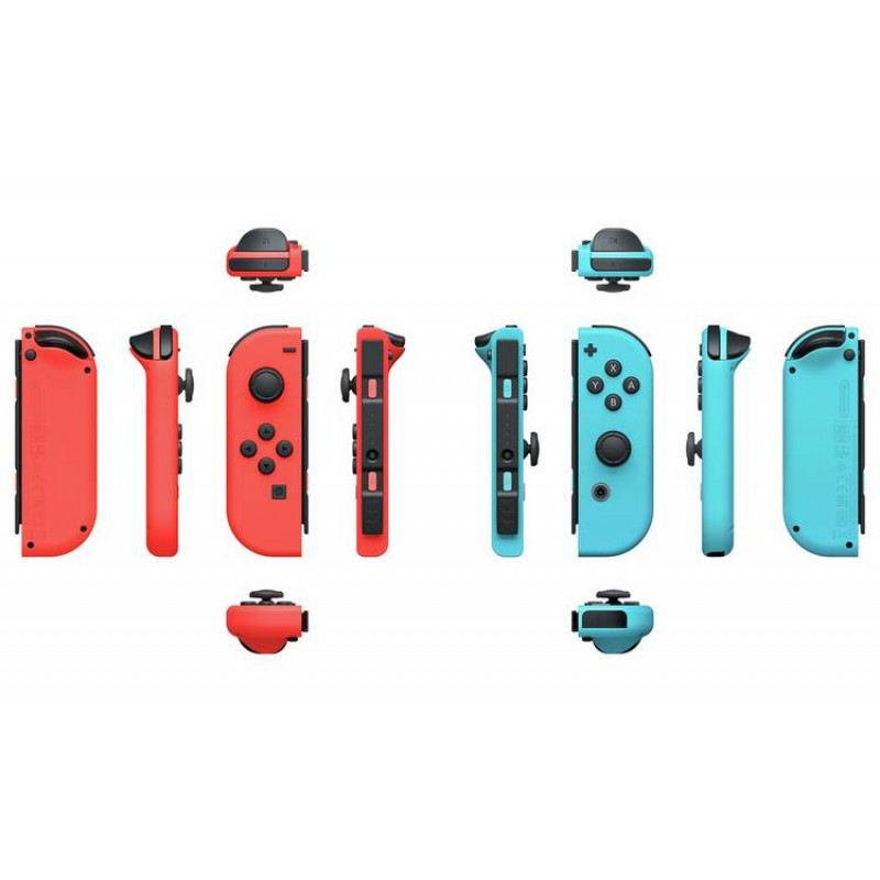Nintendo Switch Joy-Con Controller Pair - Neon Red / Neon Blue - Action ...