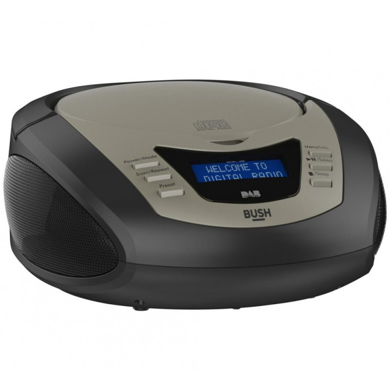 Bush DAB Radio With CD Player Boombox - Black - CD Players & Cassette ...