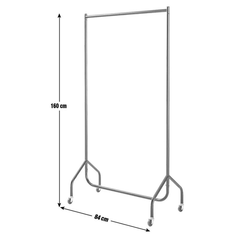 Home Heavy Duty Single Clothes Rail - Black - Storage Units - Furniture ...