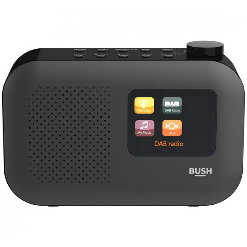 Bush Colour Screen DAB Radio - Black - DAB Digital Radios - Home Audio - Audio & Video | GMV Trade