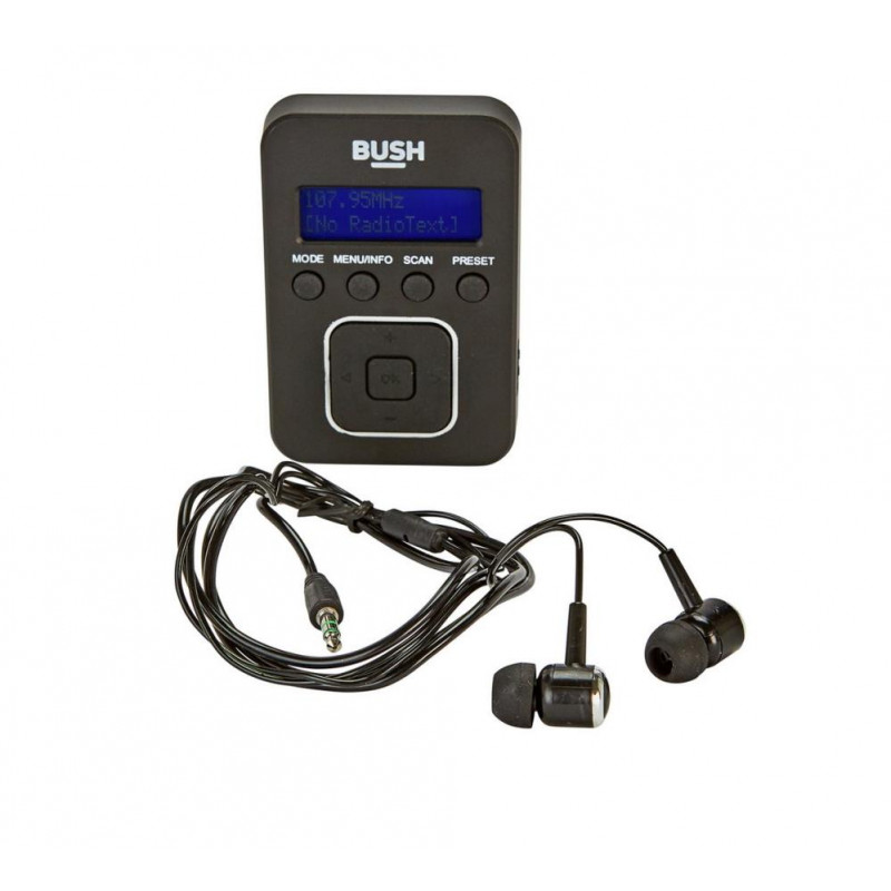 Bush Personal DAB Radio - Black - DAB Digital Radios - Home Audio - Audio & Video | GMV Trade