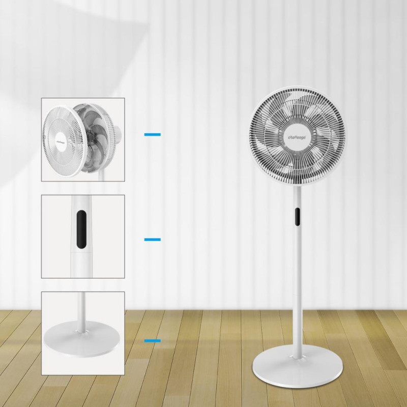 Challenge 16in Pedestal Digital Fan With Remote Control - White - Other ...