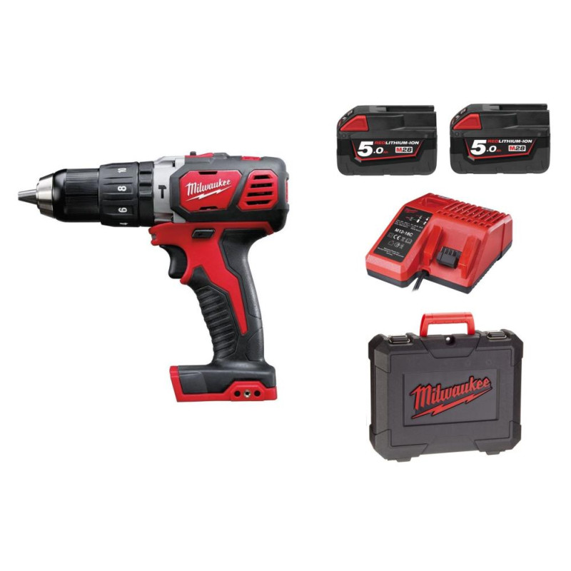 Milwaukee M18BLPD-502C 18v Brushless Cordless Percussion Drill - Drills ...