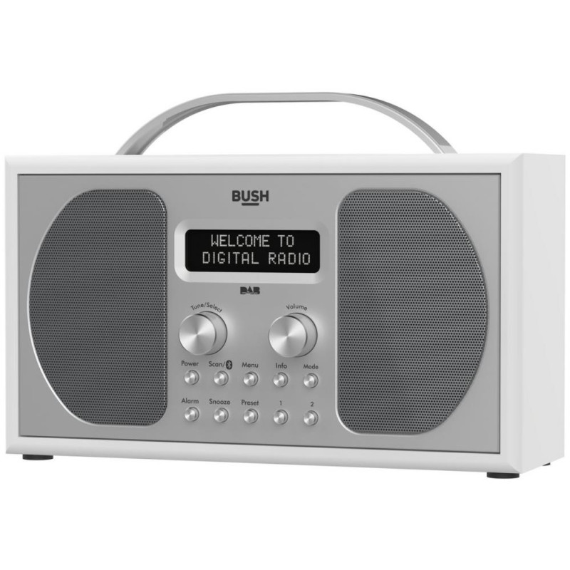 Bush Stereo Bluetooth DAB Radio - Piano Gloss White - DAB Digital ...