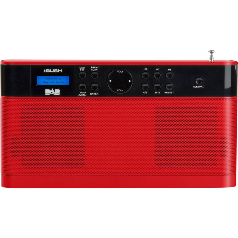 Bush Stereo Dab Radio - Red - DAB Digital Radios - Home Audio - Audio ...