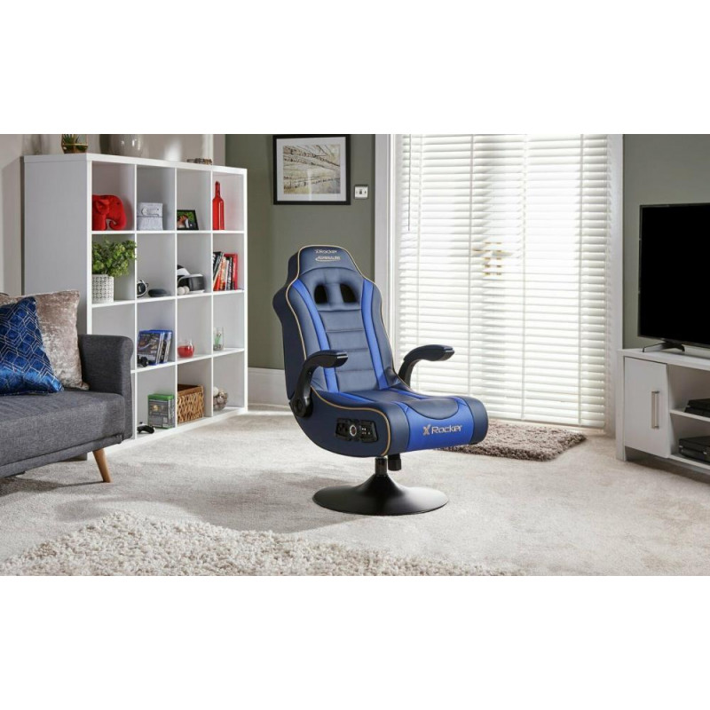 X-Rocker Adrenaline V.II 2.1 Bluetooth Audio Gaming Chair - Blue - Toys ...