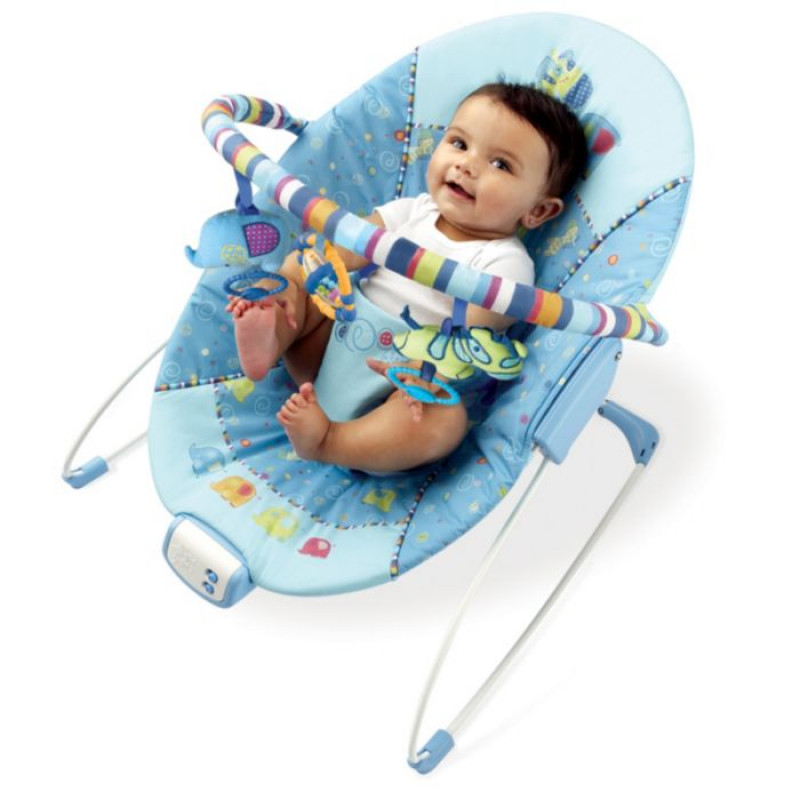 Bright Starts Elephant March Baby Bouncer (No Music or Vibration Unit ...