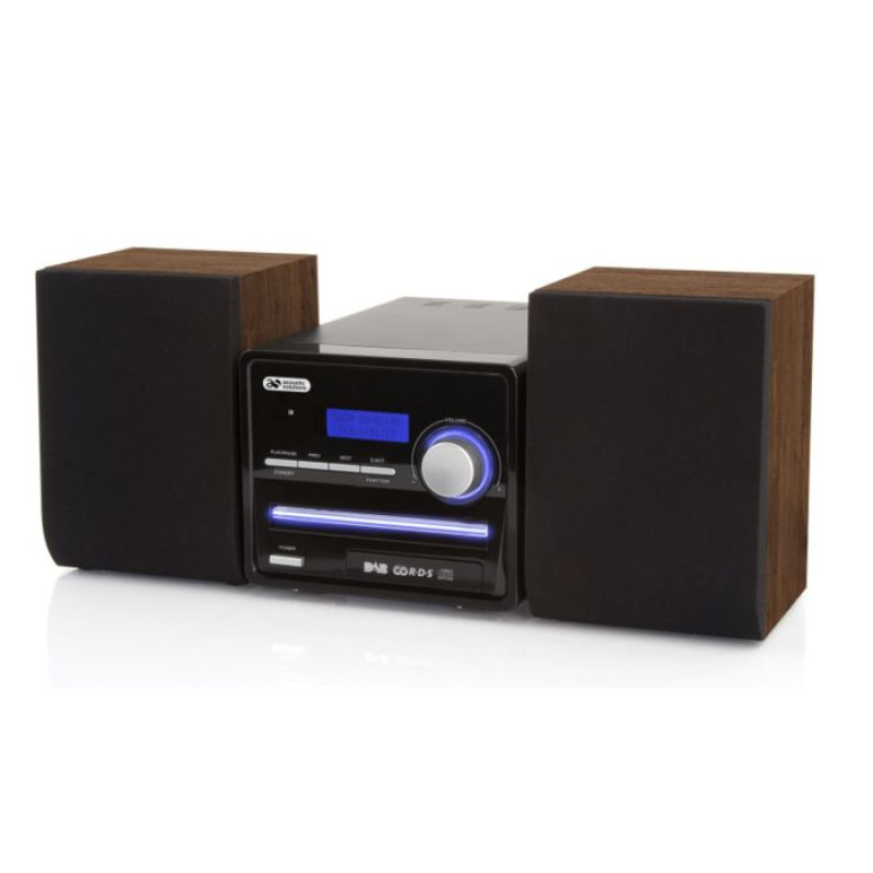 Acoustic Solutions 10W CD Micro Hi-Fi System Black - Micro Hi-Fi ...