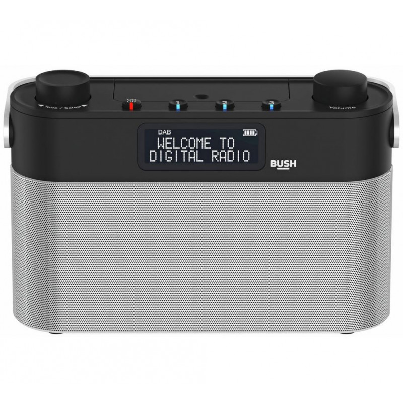 Bush Easy Use Surfer DAB Radio - Silver (No Battery Cover) - DAB ...