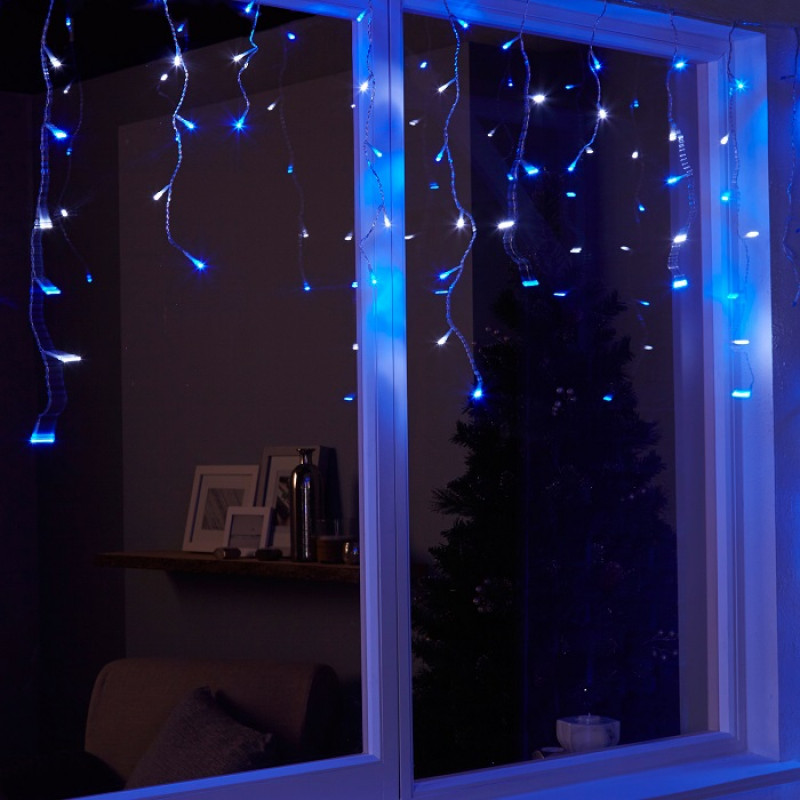 300 Blue & White LED String Lights - Christmas Lights - Christmas ...