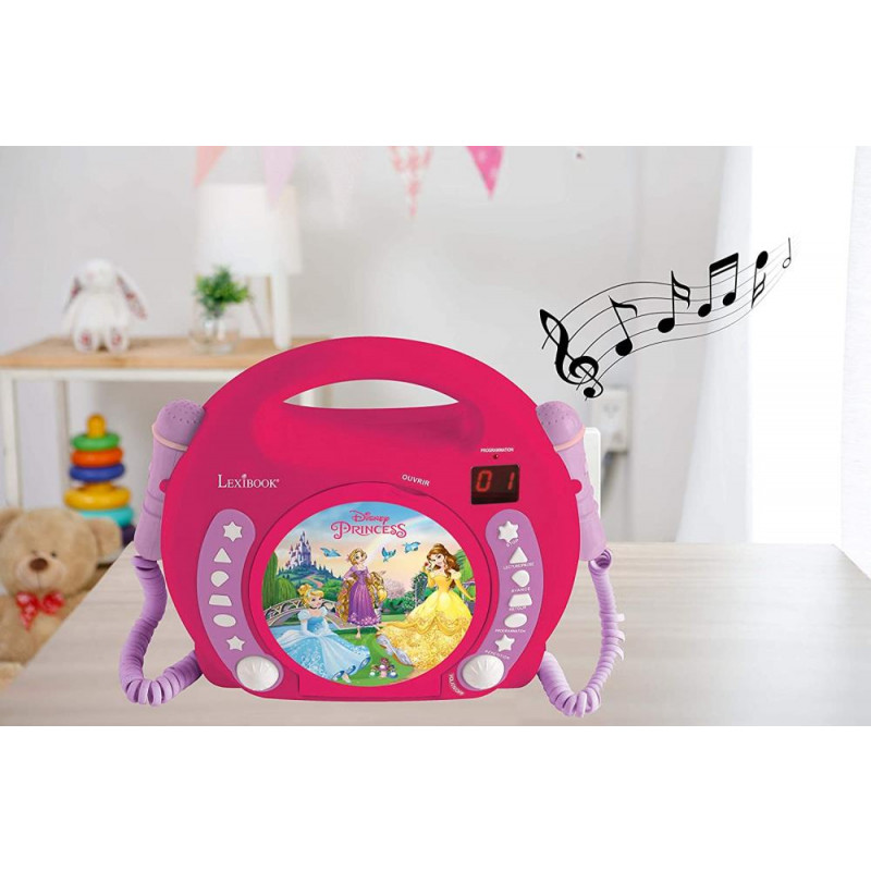 Disney Princess CD Player With 2 Mic's - CD Players & Cassette Players ...