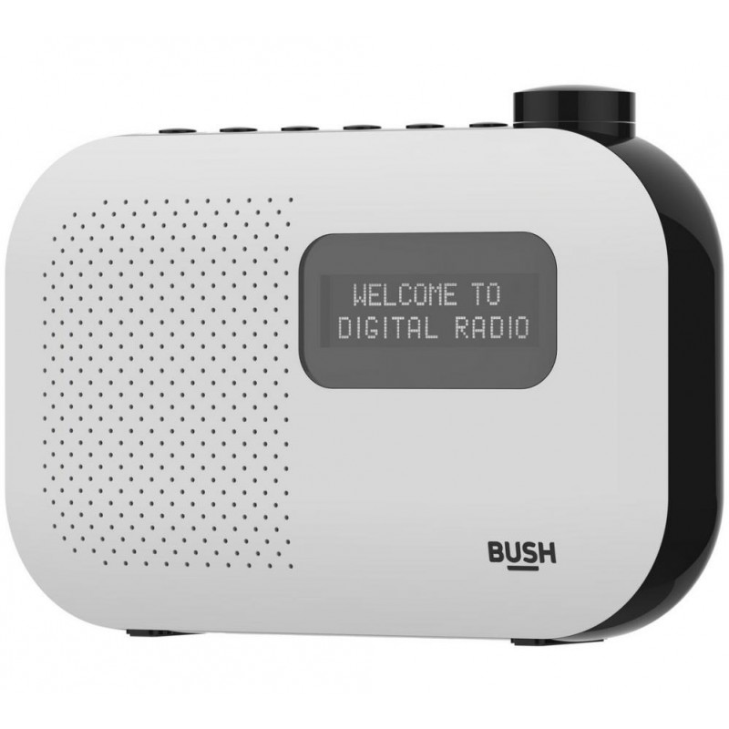 Bush Mono DAB Radio - White - DAB Digital Radios - Home Audio - Audio & Video | GMV Trade