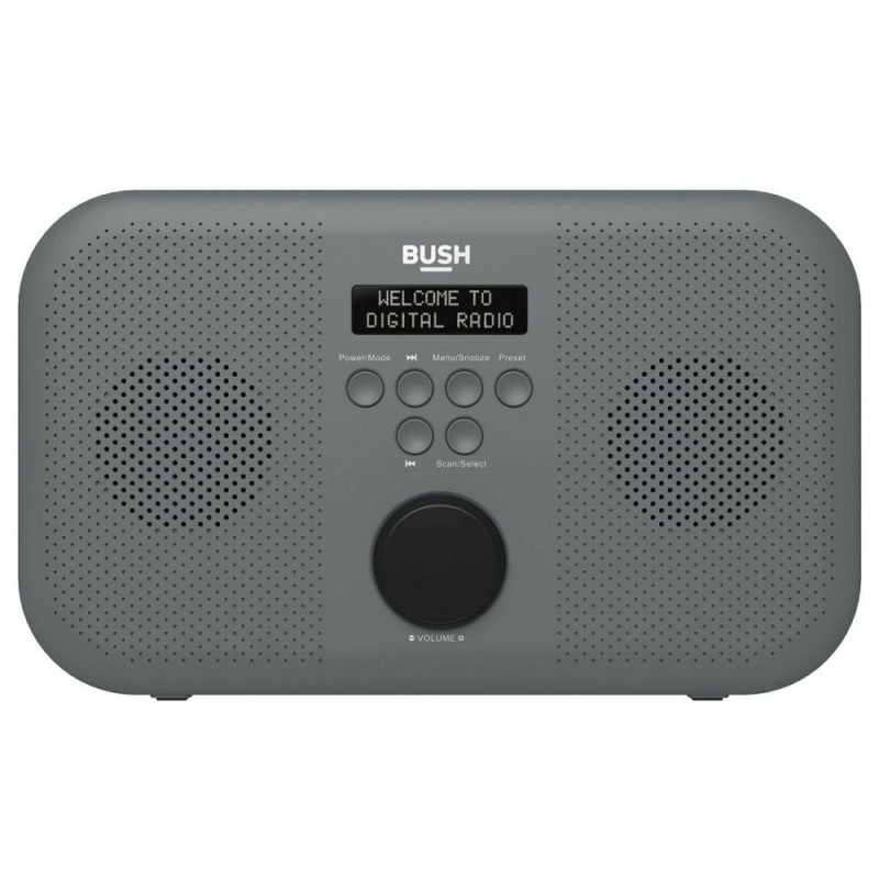 Bush Portable Stereo DAB Radio - Grey - DAB Digital Radios - Home Audio - Audio & Video | GMV Trade
