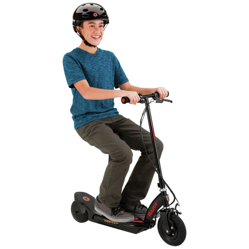 Razor Power Core E100S Electric Scooter - Black & Red - Outdoor Toys - Toys and Games | GMV Trade