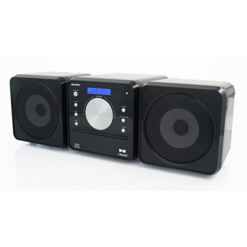 Bush CD Cube DAB Bluetooth Micro System - Black - Micro Hi-Fi Systems ...