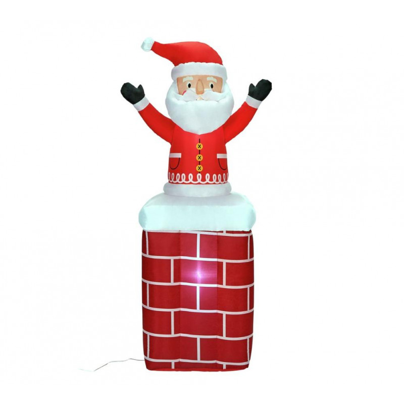 Home Inflatable Christmas Santa On A Chimney - Christmas Novelty ...