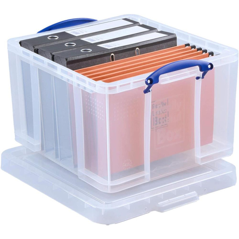 Really Useful 42 Litre Storage Box - Clear - Storage Units - Furniture ...