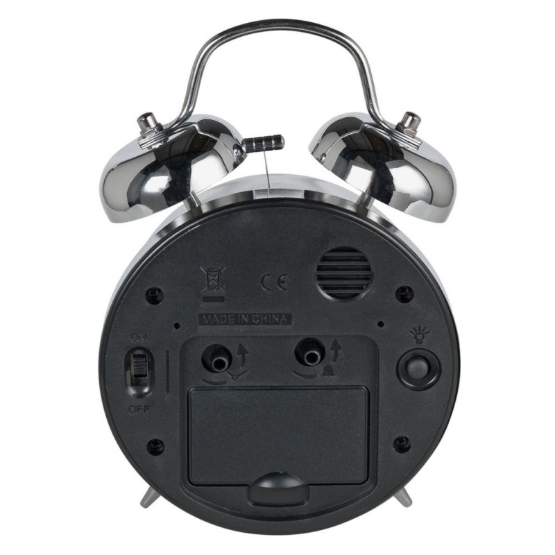 Constant Twin Bell Alarm Clock - Silver - Other Furniture - Furniture ...