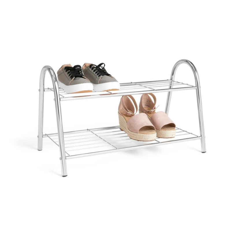 Habitat Boutique 2 Tier Wire Shoe Rack – Chrome - Other Furniture ...